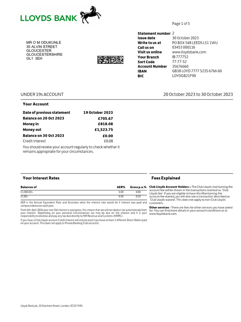 Preview | PDF | Transaction Account | Overdraft