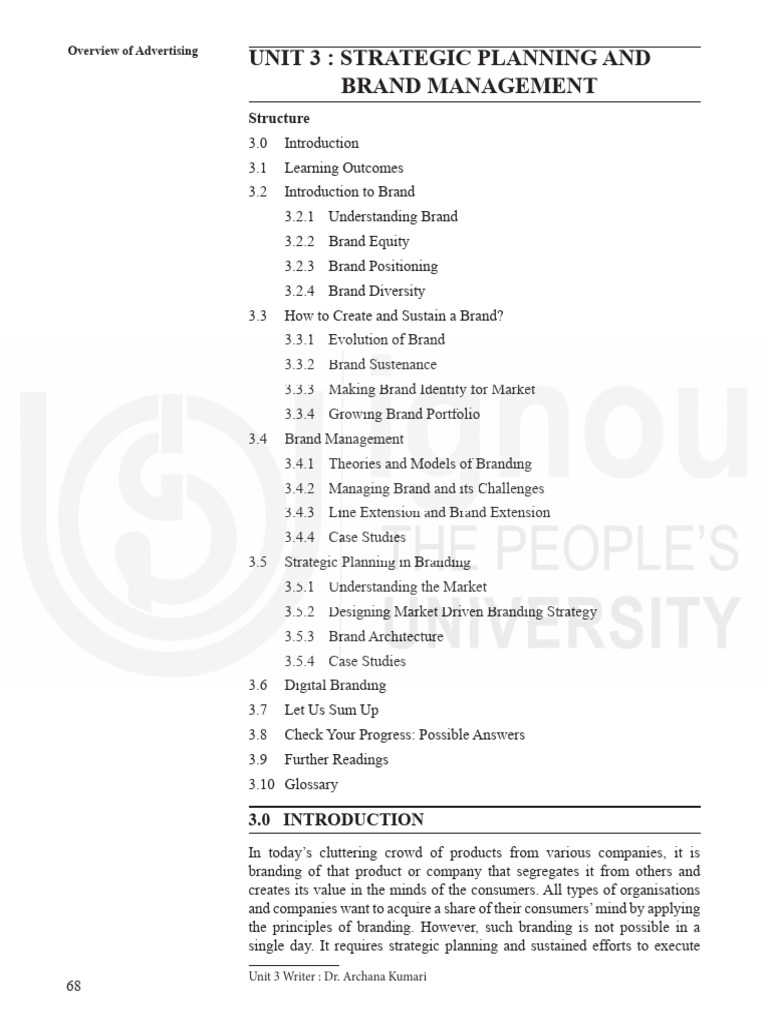 Unit 3 | PDF | Brand | Marketing