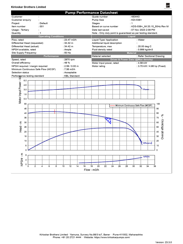 KDI-538 | PDF | Pump | Physical Sciences