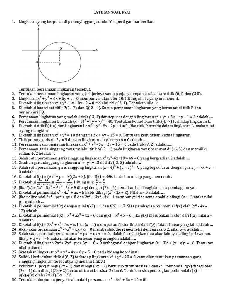 Latihan Soal Matmin | PDF