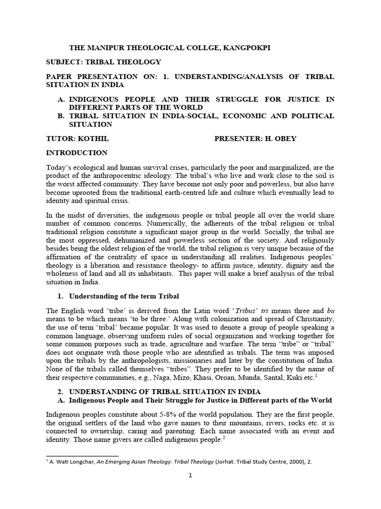 Tribal | PDF | Tribe | Indigenous Peoples