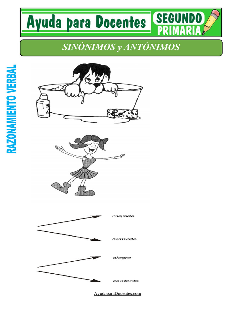 Sinonimos Y Antonimos para Segundo de Primaria | PDF