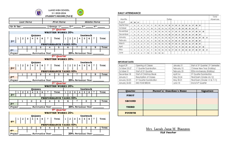 TLE-9-Record-Sheet | PDF