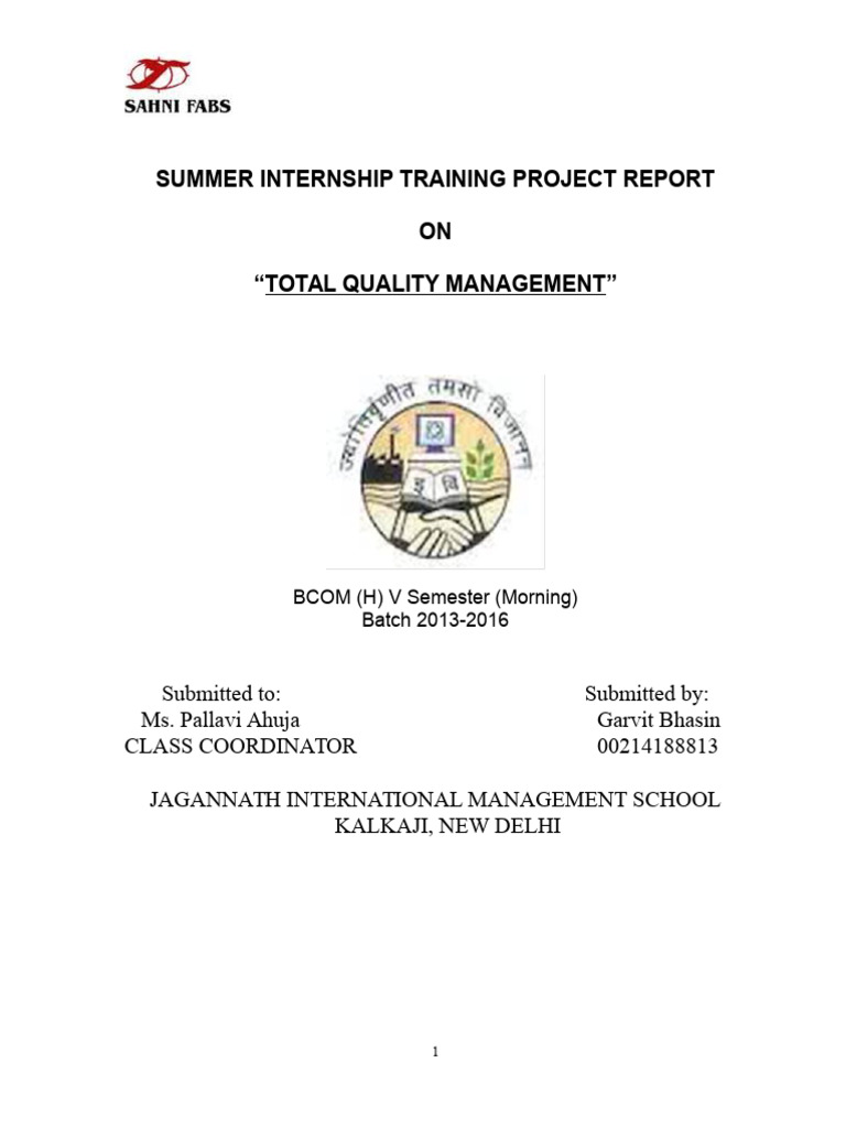 Summer Internship Training Project Report | Download Free PDF | Retail ...