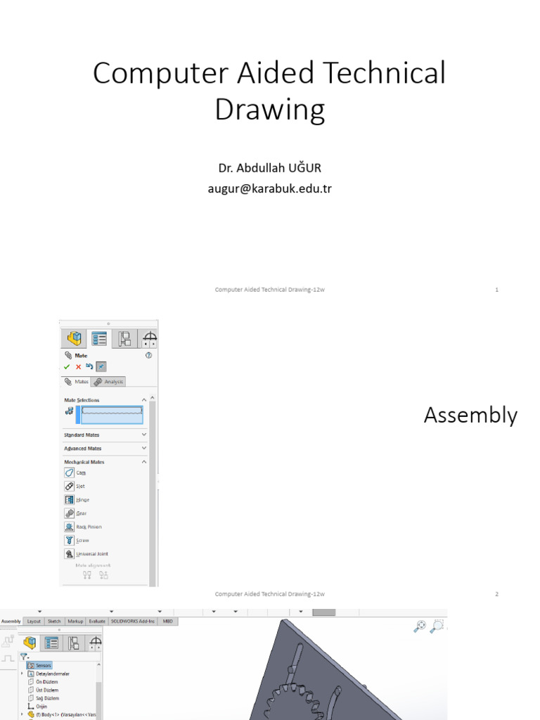 Computer Aided Technical Drawing 12 | PDF