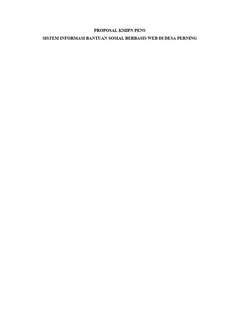 Proposal Kmipn Pens | PDF