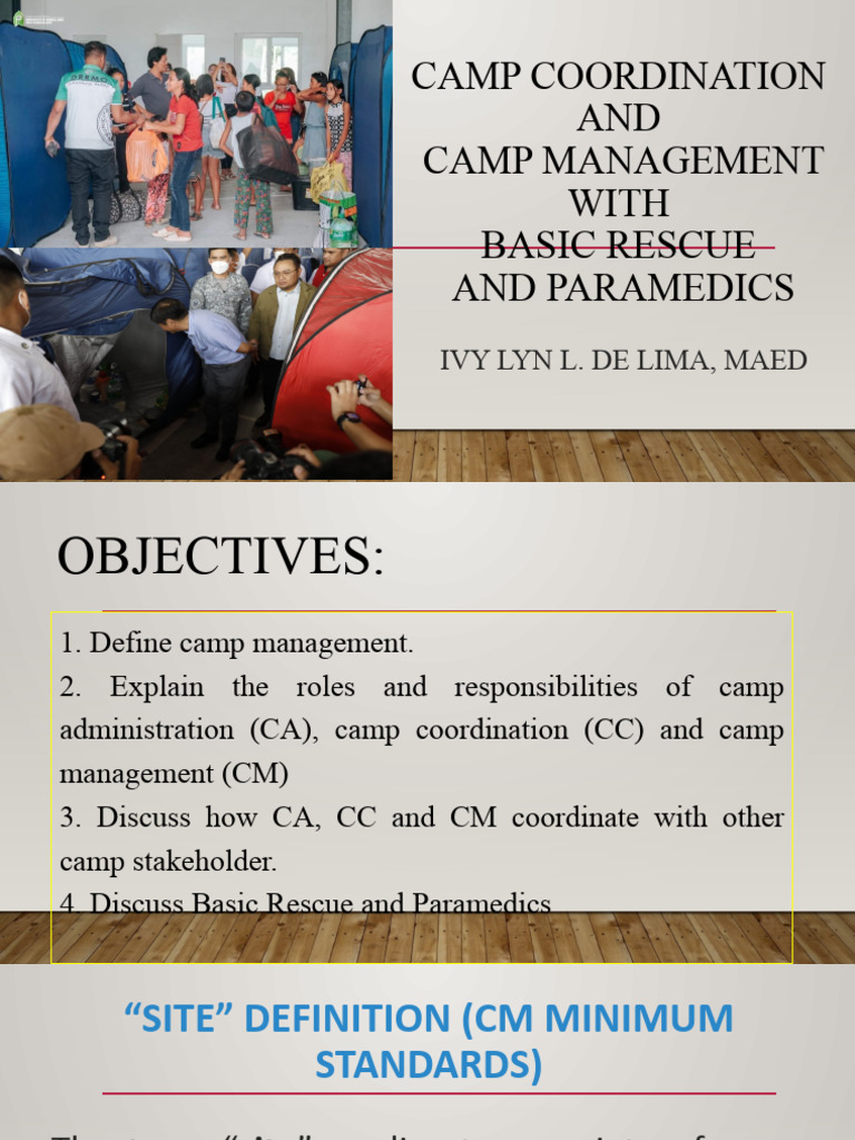 Camp Coordination and Management Guide | PDF | Internally Displaced ...