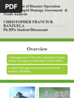 Overview of RDANA for Disaster Response | PDF | Disaster Risk Reduction ...