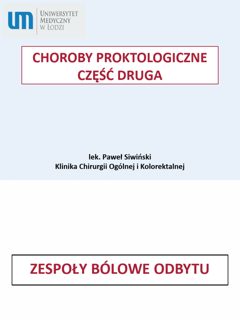 05 Proktologia cz2 | PDF