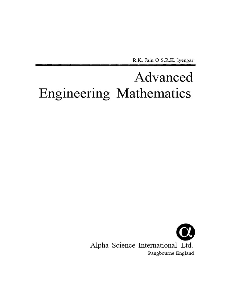 Advanced Engineering Mathematics Jain Iyengar | PDF | Fourier Transform | Integral