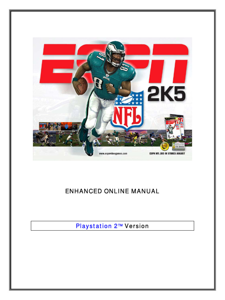 ESPN 2K5 User Manual | Download Free PDF | Quarterback | American Football