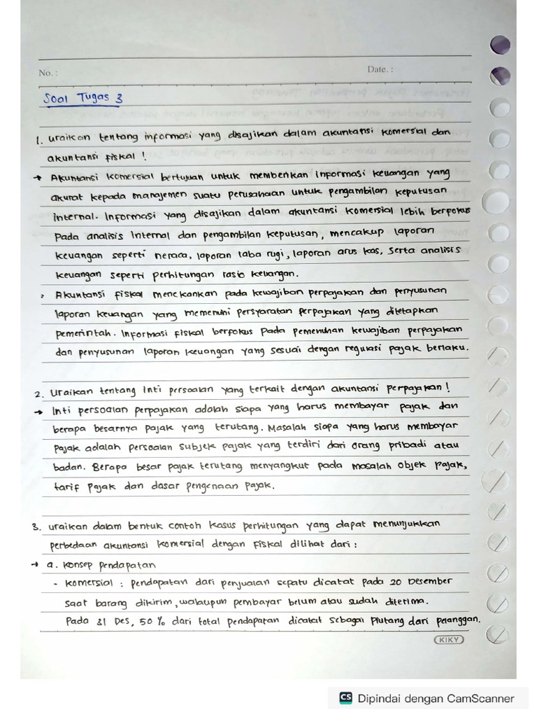 Tugas 3 & RMK 4 Manajemen Pajak | PDF