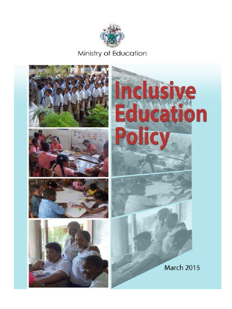 Inclusive Education Policy | PDF | Inclusion (Education) | Special Education