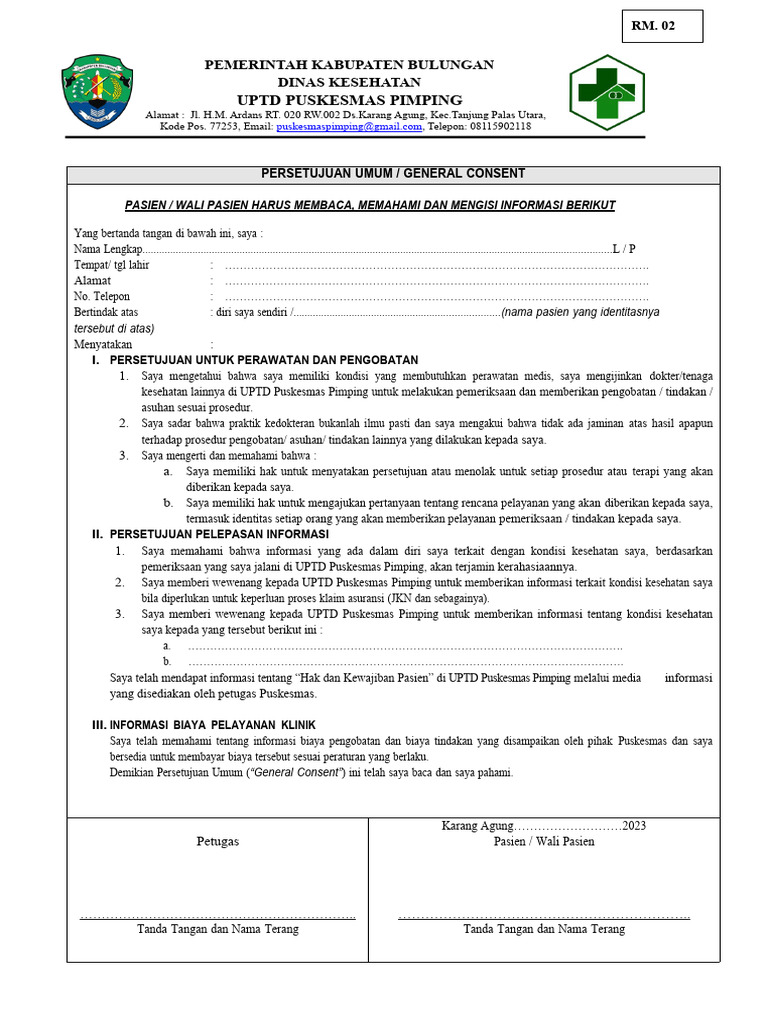 Form General Consent | PDF