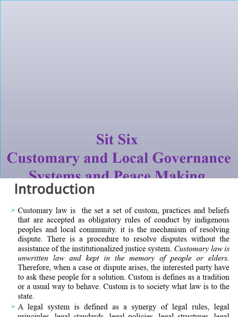 Unit Six | PDF | Governance