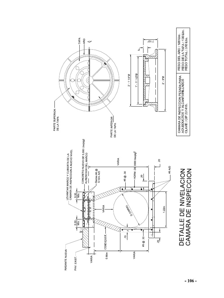 Cámara de Inspeccion Detalle | PDF