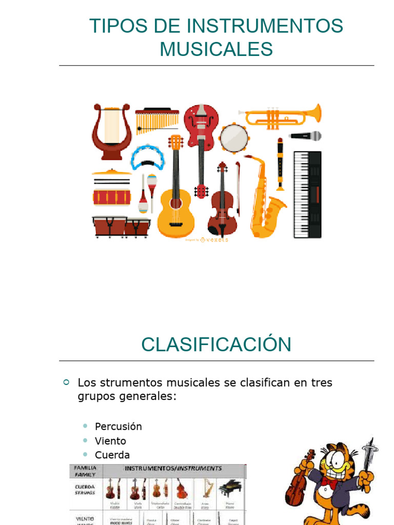 Clasificación de Los Instrumentos Musicales | PDF | Instrumentos de ...
