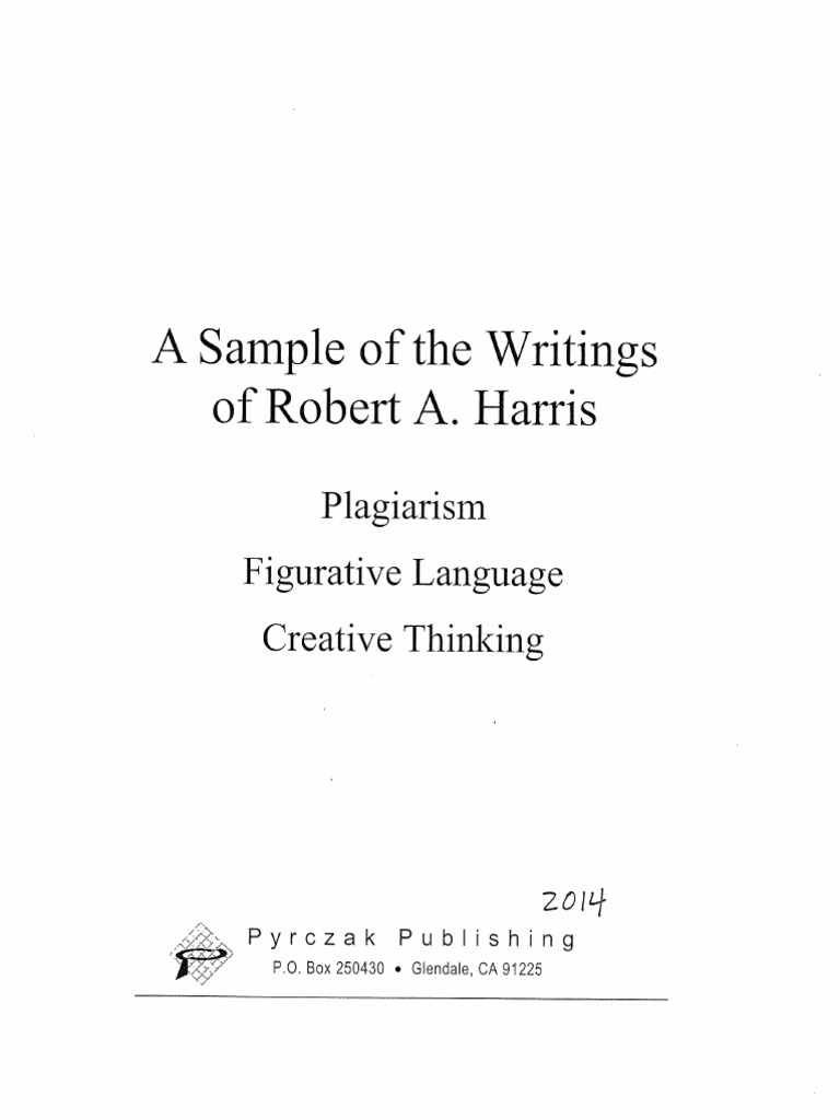 Harris - Avoiding Plagiarism | PDF