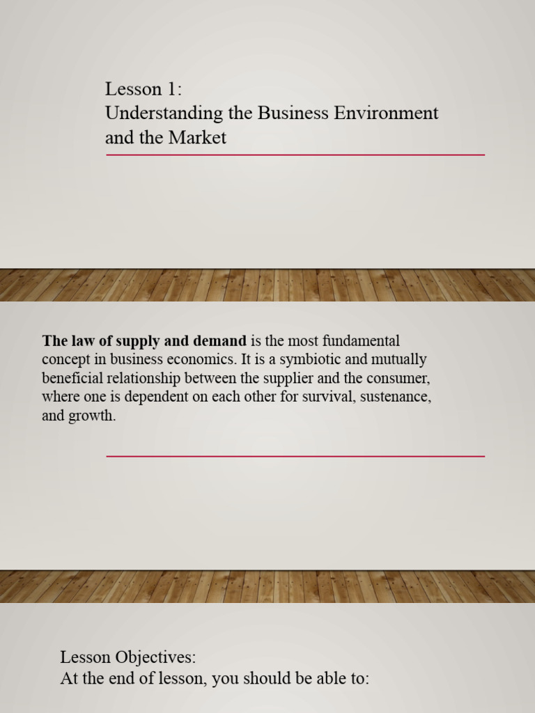 Business Environment and Market Insights | PDF | Market (Economics ...