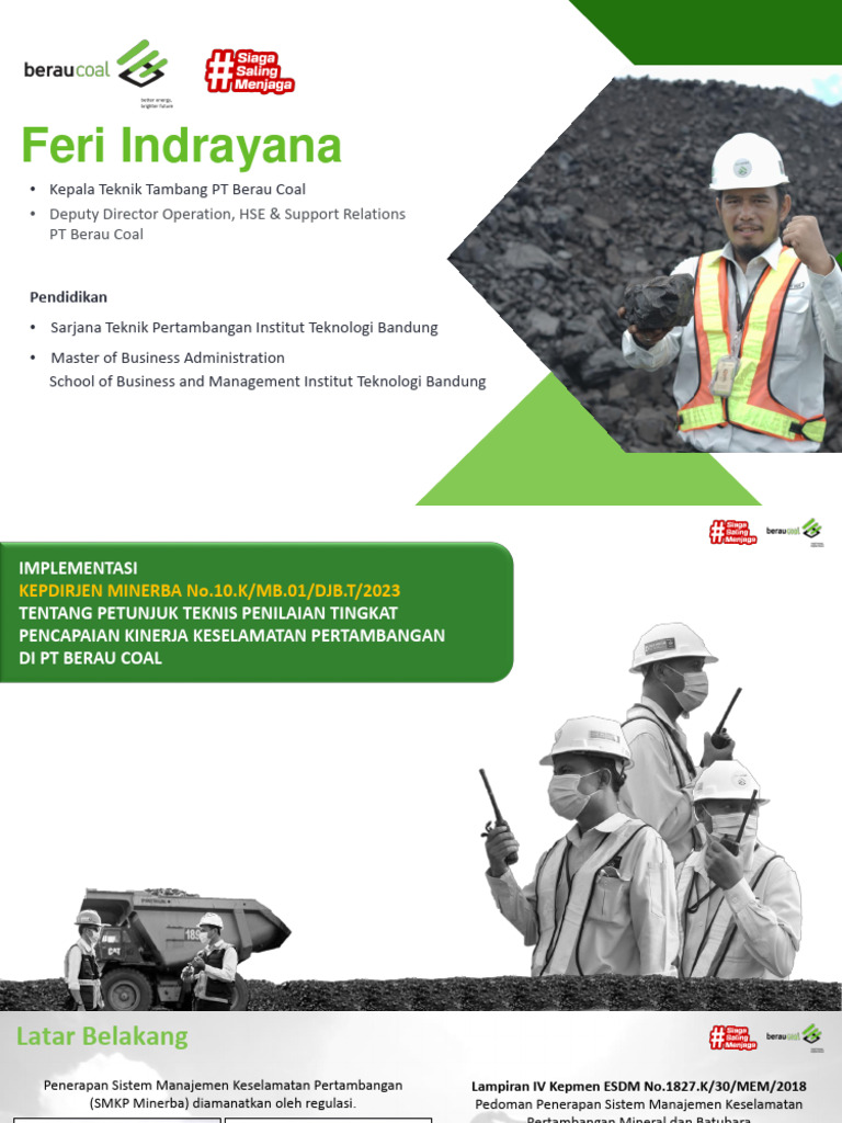 Pengukuran Penilaian Kinerja Pengelolaan KP Berau Coal - Okt 2023 | PDF