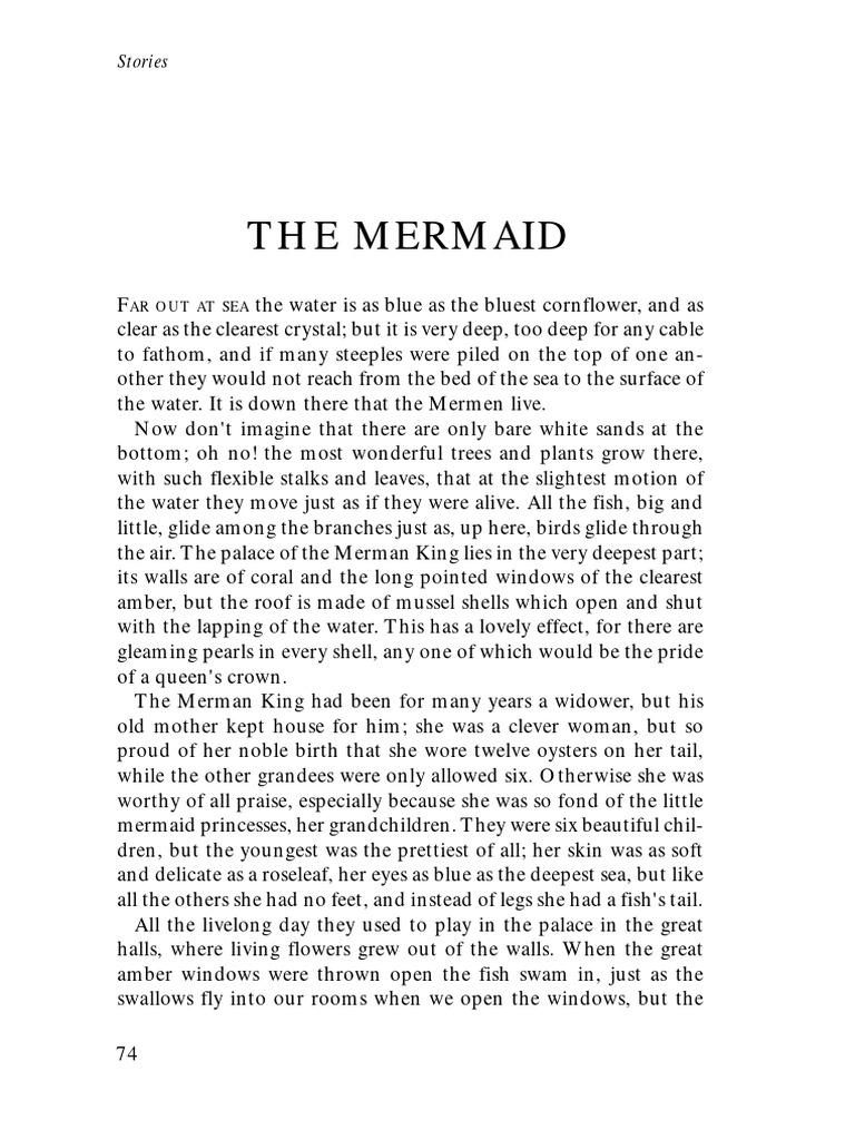 Hcas The Little Mermaid | PDF | Mermaid