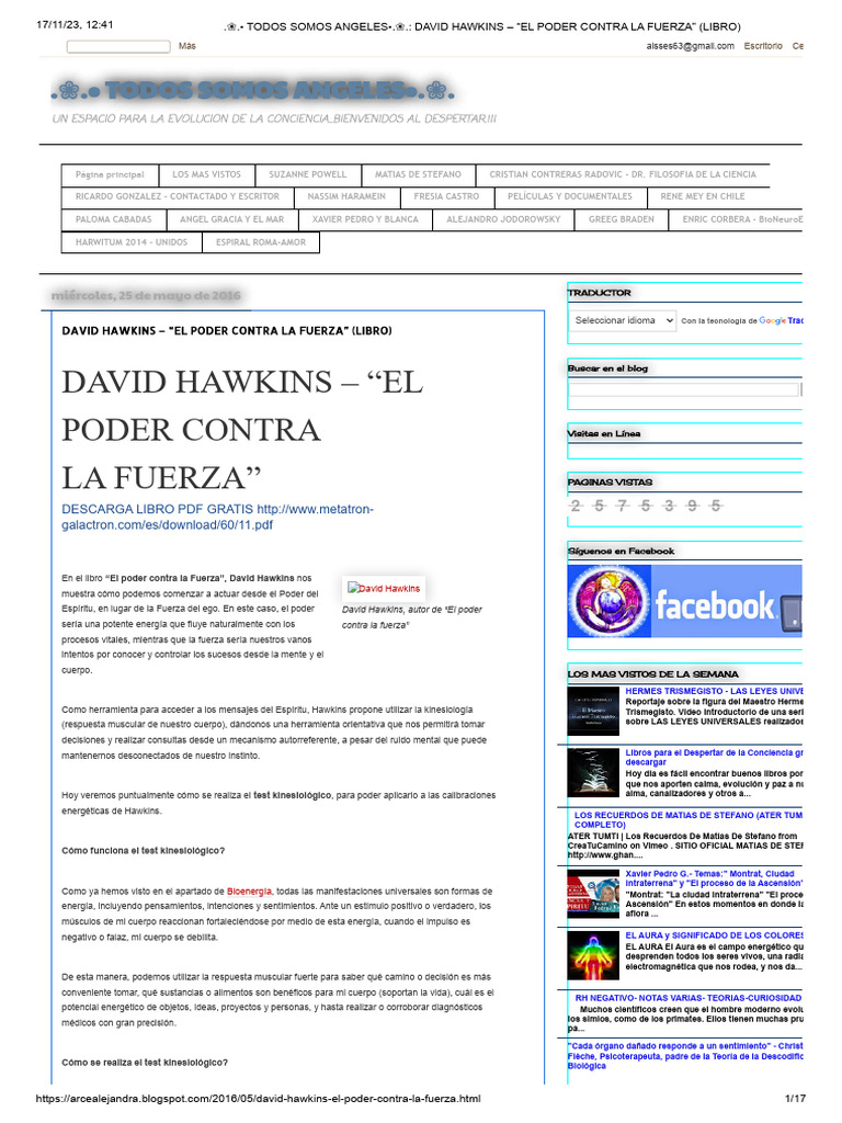 David Hawkins: Poder vs Fuerza | PDF