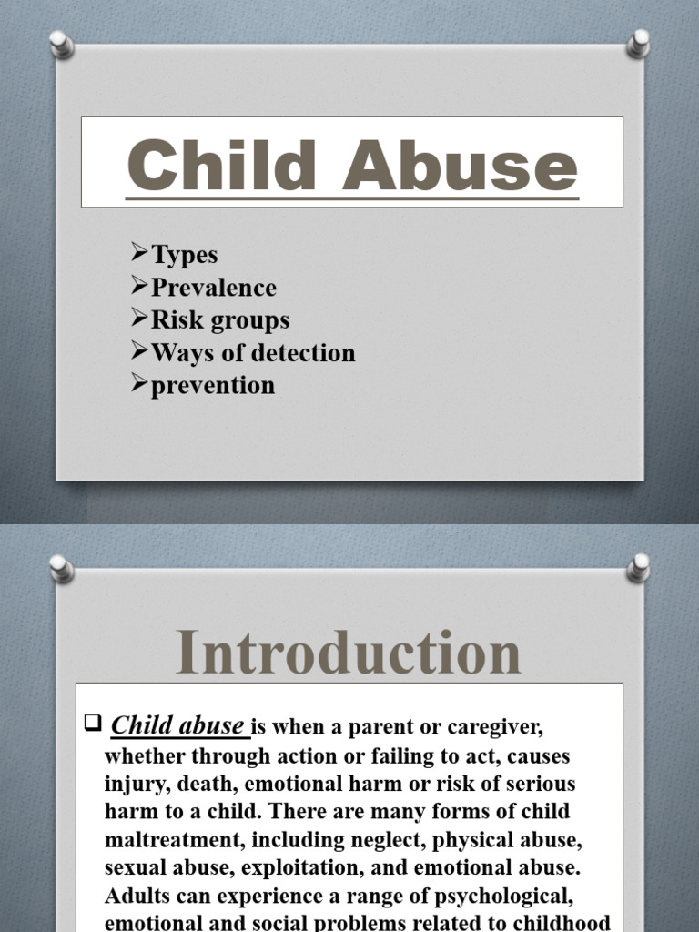 Assignment Presentation | PDF | Child Abuse | Child Neglect