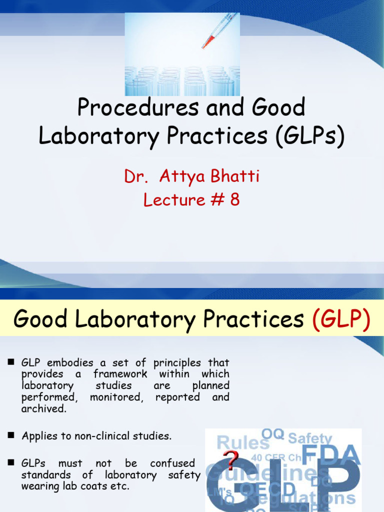 GLP Lecture 8 | PDF | Safety