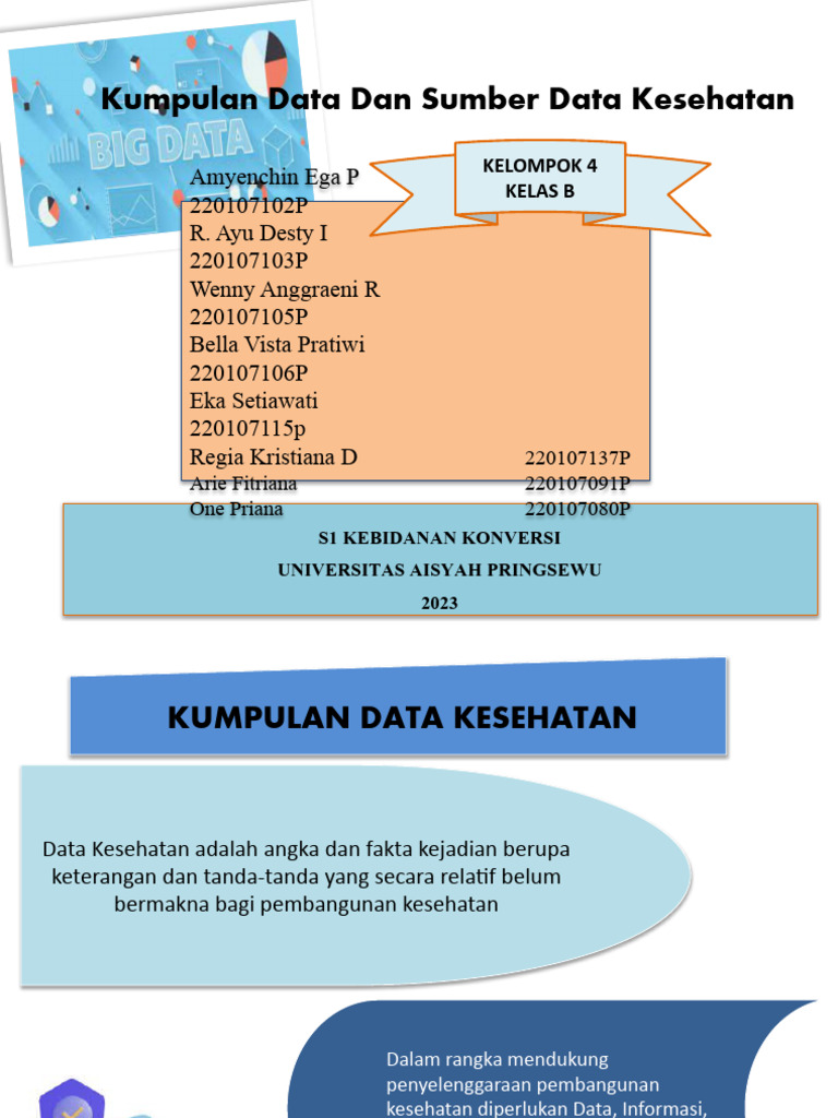 Sumber dan Jenis Data Kesehatan 2023 | PDF