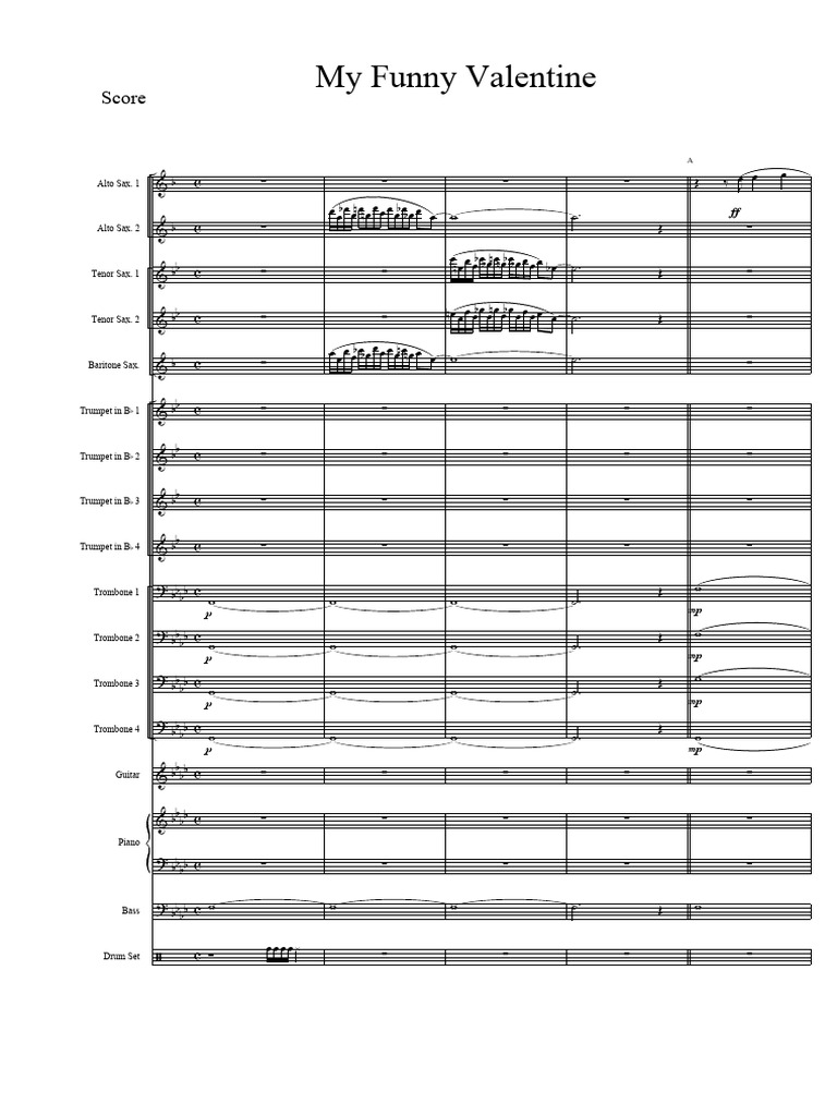 My Funny Valentine - Score | PDF
