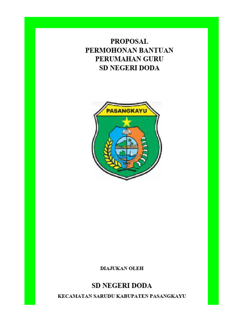 Proposal Gedung Perumahan Guru - Kepsek | PDF
