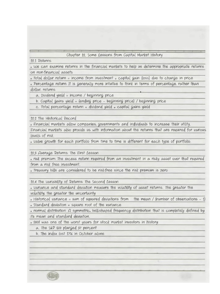 SUMMARY 12+13 - Keyvan | PDF