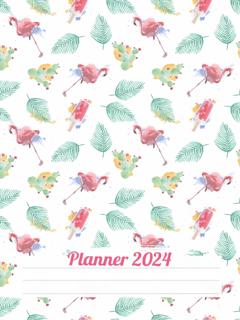 Planner Flamingos Gratuito | PDF