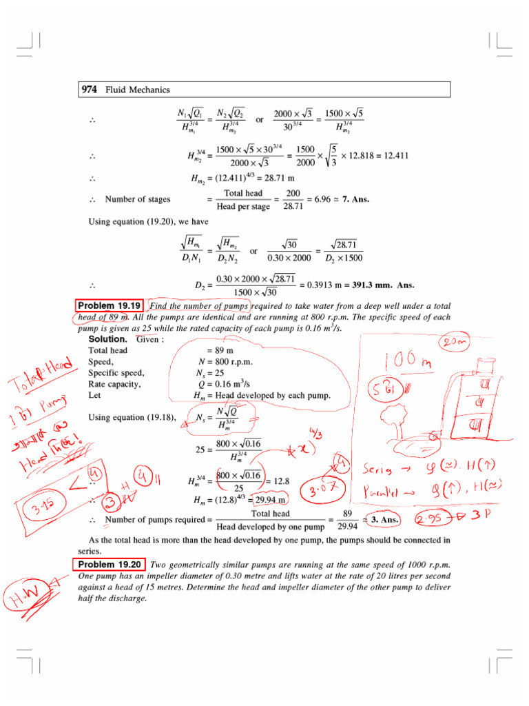 Pump selection + math | PDF