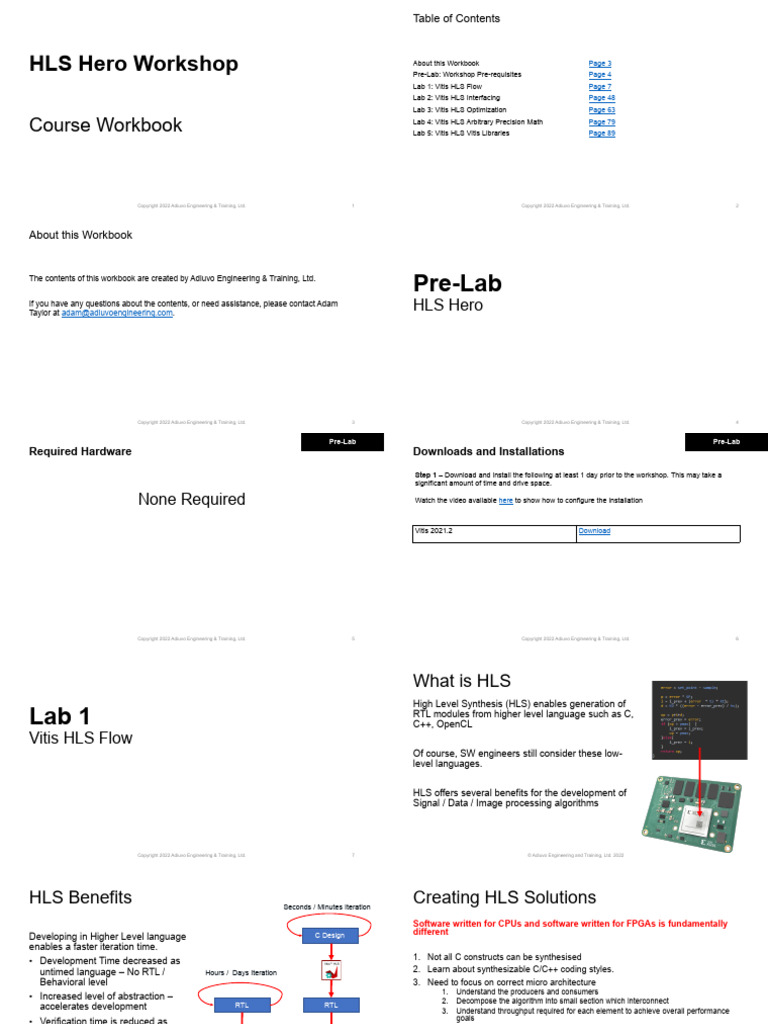 PowerPoint Presentation - HLS - Workshop - Final1 | PDF | Computer Architecture | Systems ...