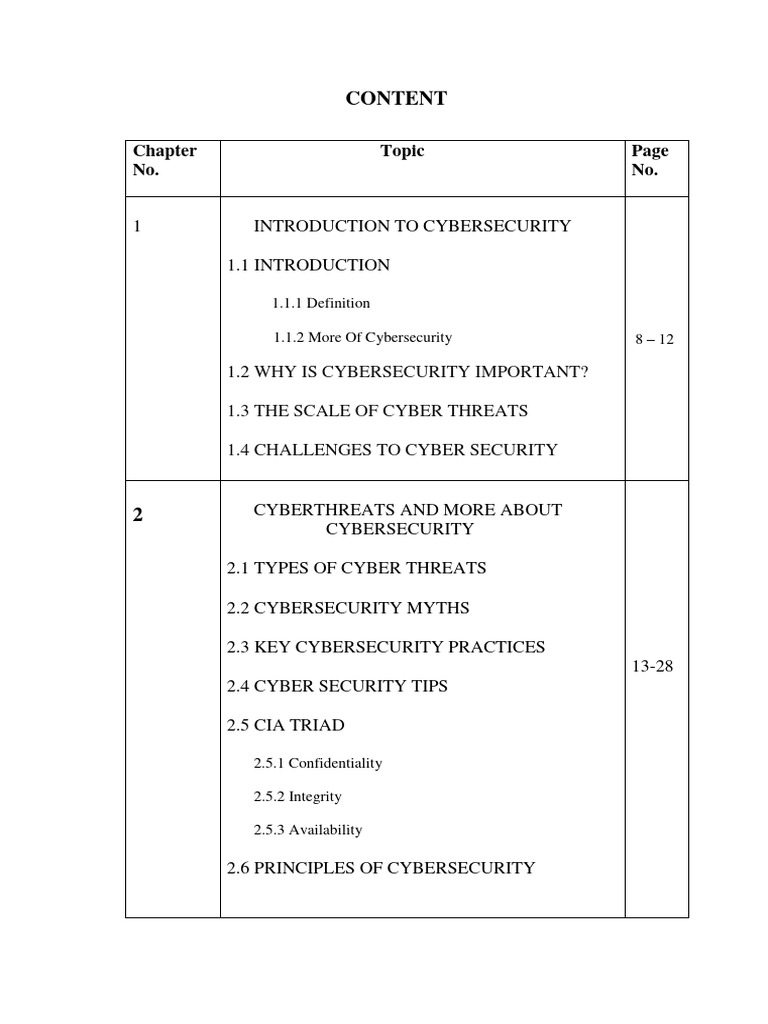Introduction To Cybersecurity | PDF | Security | Computer Security Introduction To Cybersecurity | PDF | Security | Computer Security