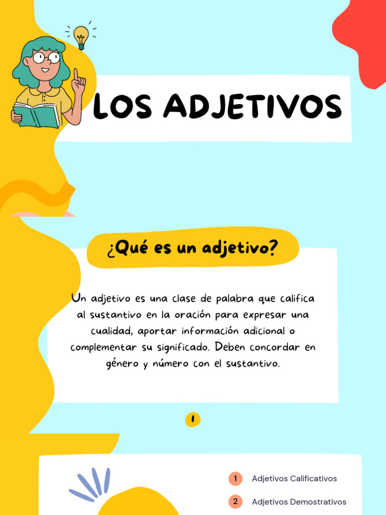 Colorful Illustrative Comparative Adjectives Presentation Recurso de ...