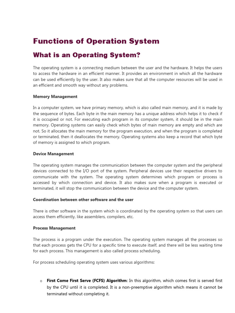 Os V Unit | PDF | Operating System | Process (Computing)