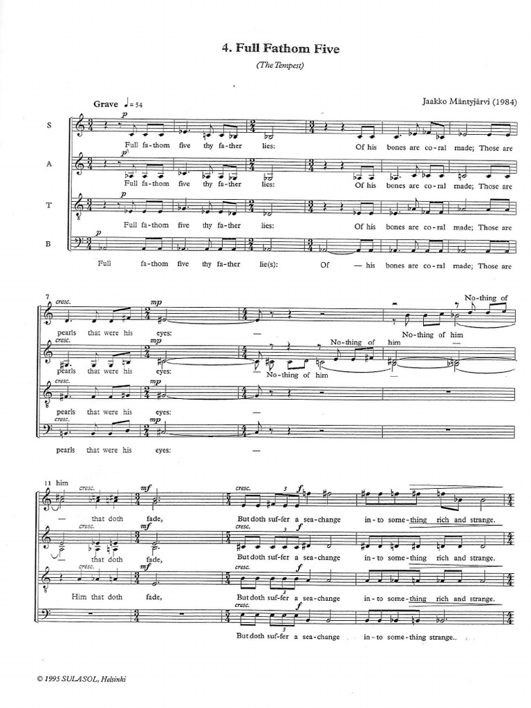 Mäntijärvi Full Fathom Five | PDF