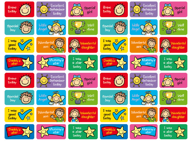 Sticker Boy and Girl | PDF