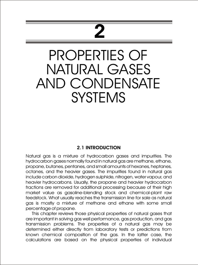 Properties of Natural Gas Mixtures | PDF | Gases | Natural Gas Processing