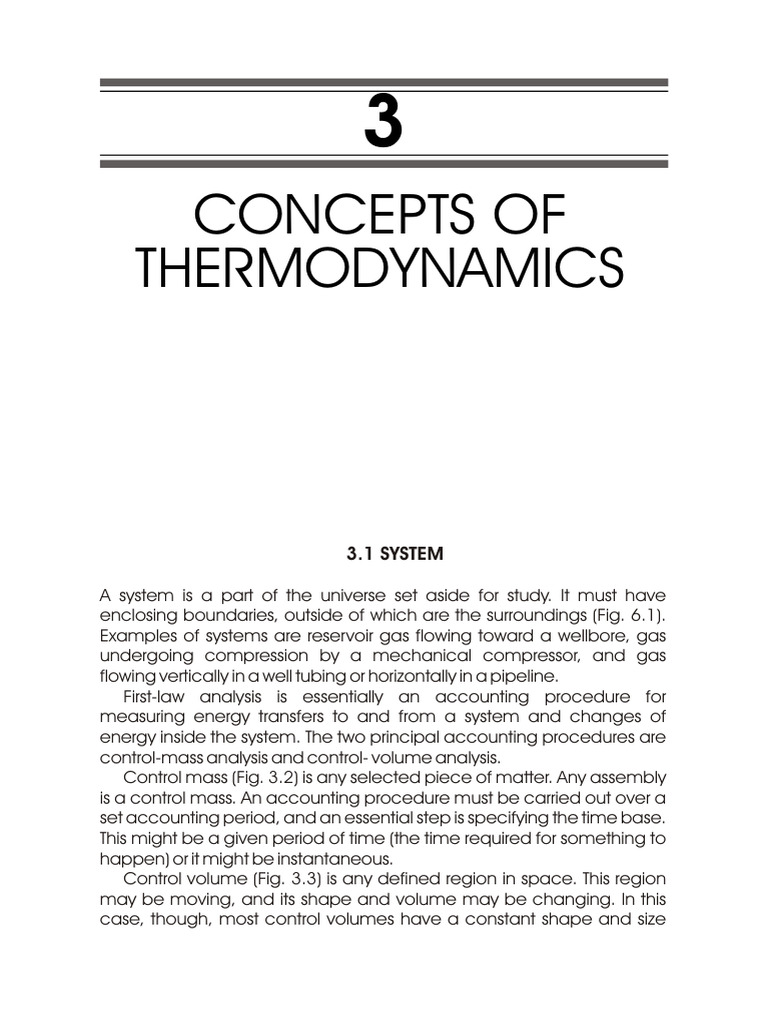 CHAPTER 3 Concepts of Thermodynamics | PDF | Heat | Enthalpy CHAPTER 3 Concepts of Thermodynamics | PDF | Heat | Enthalpy