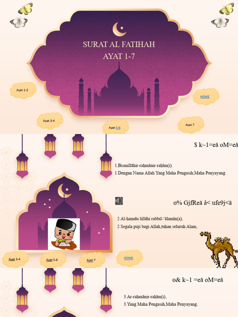 Kelebihan dan Arti Surat Al-Fatihah | PDF | Seni & Disiplin Bahasa