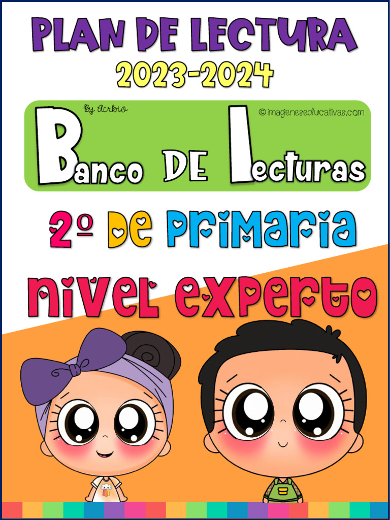 Lecturas para El Plan Lector 2023 2024 Segundo de Primaria Nivel Experto | PDF | Derechos de autor