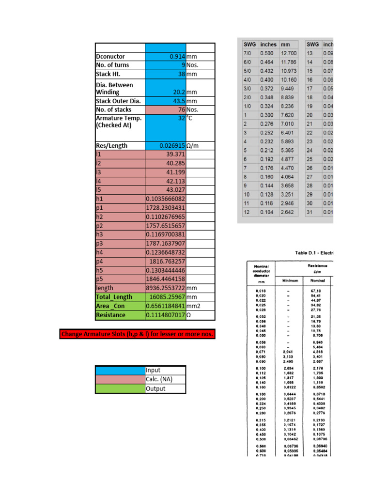 Armature Resistance Calculation | PDF