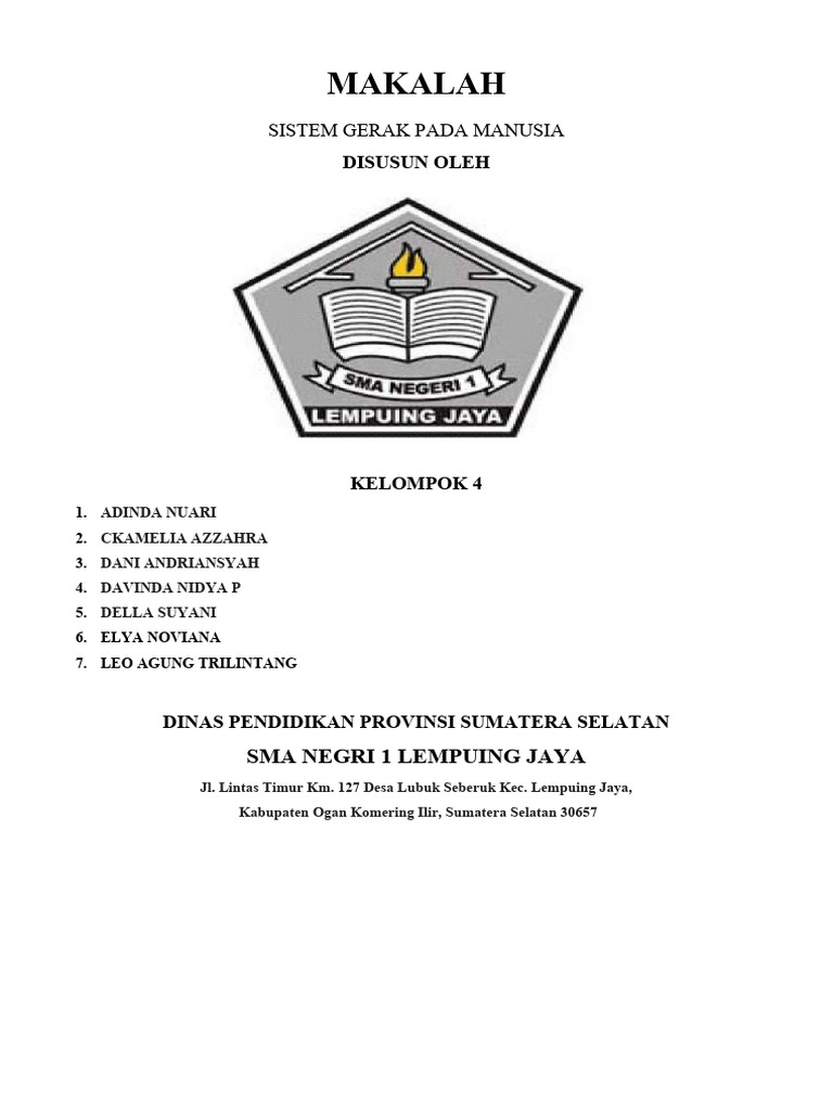 Makalah Biologi Sistem Gerak | PDF | Kesehatan Holistik | Sains ...