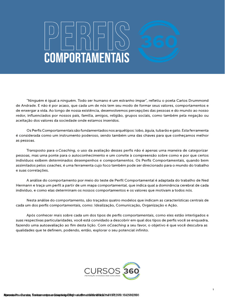 Teste de Perfil Comportamental (1) | PDF