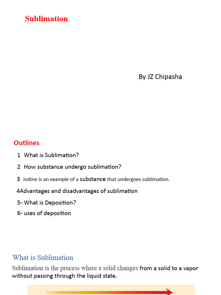 Understanding Sublimation and Deposition | PDF | Phase (Matter ...