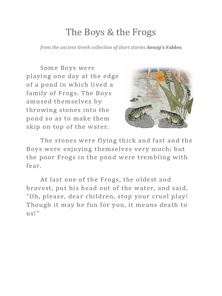 The Boys and the Frogs | PDF