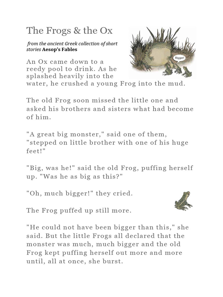 The Frogs & The Ox | PDF